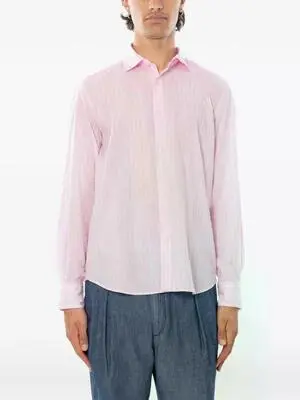 MC2 SAINT BARTH Striped Cotton-voile Shirt
