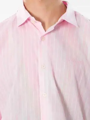 MC2 SAINT BARTH Striped Cotton-voile Shirt