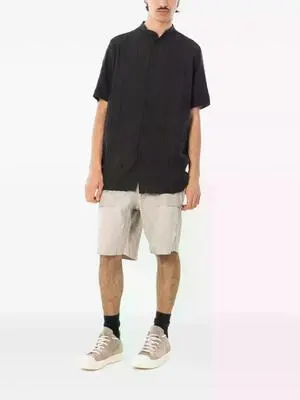 DAUB Mandarin-collar Chest-pocket Shirt