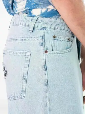 GARCIAS Papacito Crystal-embellished Denim Shorts