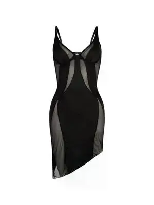 OW Swirl Asymmetrical Mini Dress