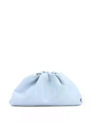 Bottega Veneta The Pouch Leather Clutch Bag - Blue