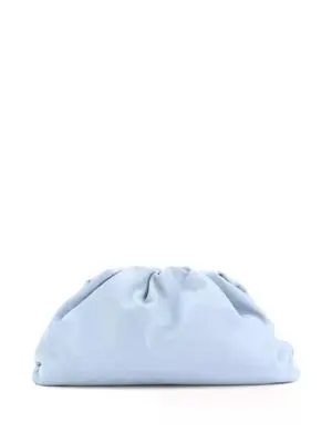 Bottega Veneta The Pouch Leather Clutch Bag - Blue