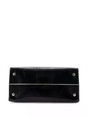 Dior Diorever Bag Leather Medium Satchel - Black