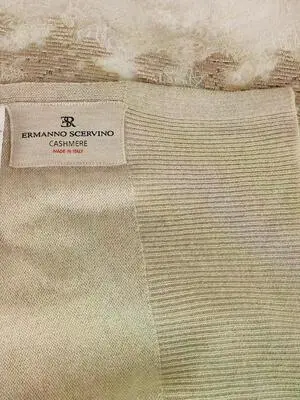 Ermanno Scervino Lace-trim Cashmere Scarf