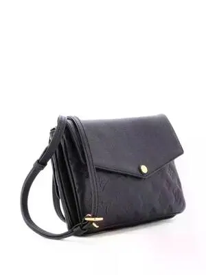 LOUIS VUITTON Twice Handbag Monogram Empreinte Leather Crossbody Bag