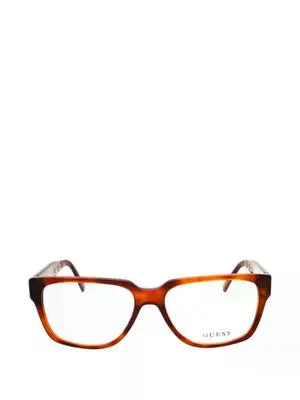 Guess Rectangle-frame Glasses - Brown