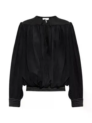 Isabel Marant Étoile Dovane Pleated Top - Black
