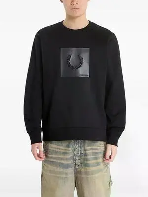 Fred Perry Box-graphic Sweatshirt - Black