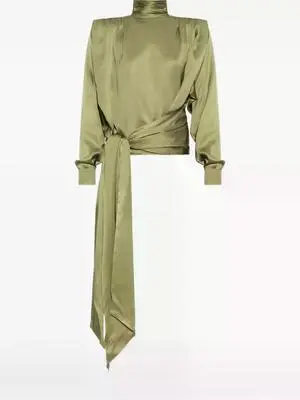 Balmain Tie-embellishment Blouse - Green