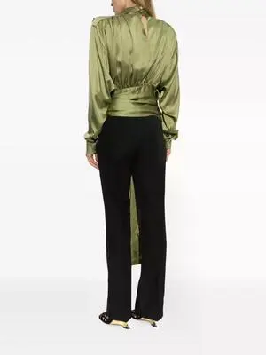 Balmain Tie-embellishment Blouse - Green
