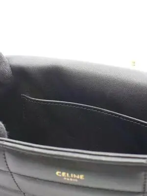 Celine 2000-2026 Monochrome Shoulder Bag - Black