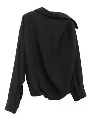 Balenciaga Asymmetric Button-up Shirt - Black