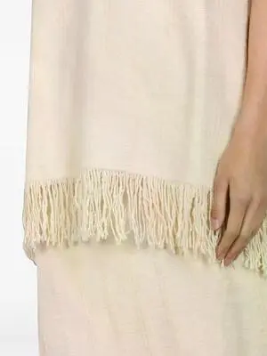 JIL SANDER Fringed-hem V-neck Vest