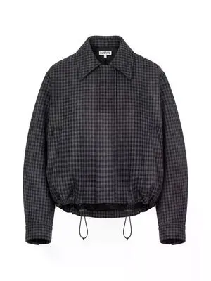 Loewe Gingham-check Wool Jacket