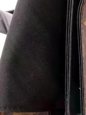 LOUIS VUITTON S Lock Vertical Wearable Wallet Macassar Monogram Canvas Crossbody Bag