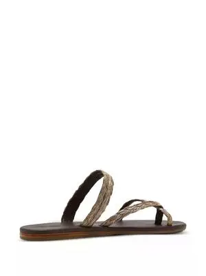 ANCIENT GREEK SANDALS Daphnae Braided Raffia Sandals