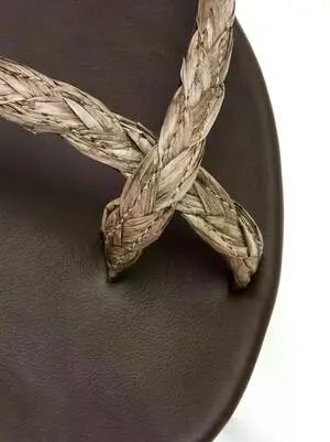ANCIENT GREEK SANDALS Daphnae Braided Raffia Sandals