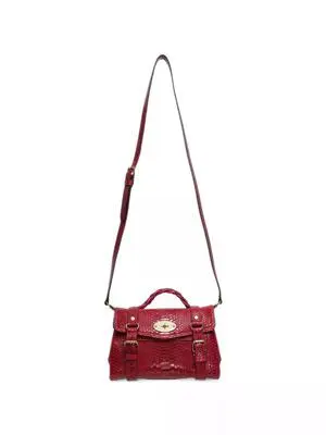 Mulberry Mini Alexa Snake-effect Cross Body Bag - Red