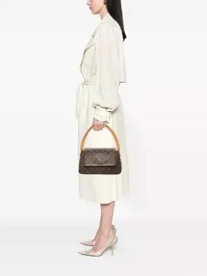LOUIS VUITTON 2003 Monogram Mini Looping Shoulder Bag - Brown