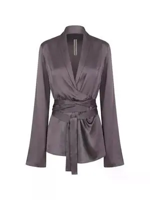 Rick Owens Laura Belted Wrap Top