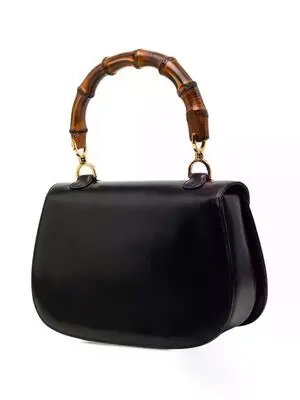 Gucci 20th Century Calfskin Bamboo Night Satchel
