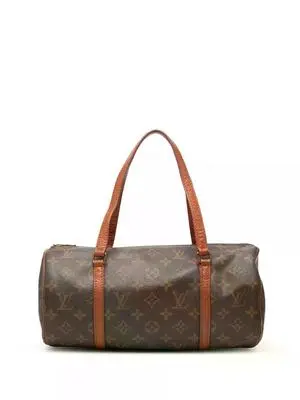 LOUIS VUITTON 1990 Monogram Papillon 30 Handbag - Brown