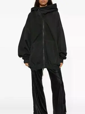 Rick Owens Asymmetric-zip Oversized Hoodie