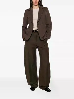 Max Mara Check-pattern Single-breasted Blazer