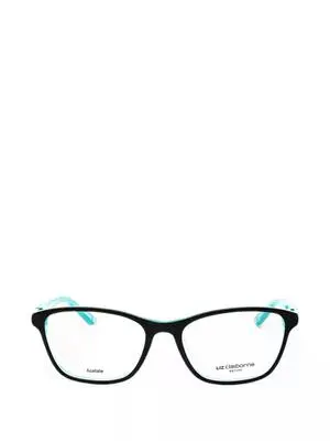 LIZ CLAIBORNE Tortoiseshell-effect Rectangle-frame Glasses - Brown