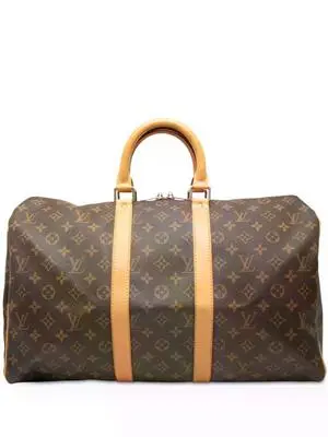 LOUIS VUITTON 1997 Monogram Keepall 45 Travel Bag - Brown