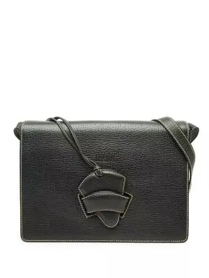 Loewe 1980-2010 Medium Leather Barcelona Crossbody Bag - Blue