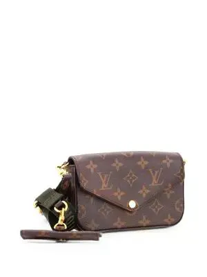 LOUIS VUITTON Felicie Strap & Go Handbag Monogram Canvas Crossbody Bag