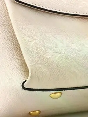 LOUIS VUITTON Georges Handbag Monogram Empreinte Leather Bb Satchel - Neutrals