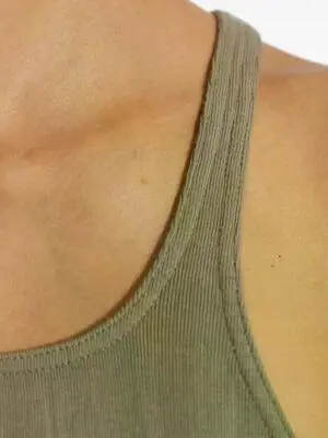 Rick Owens Ribbed-knit Crop Top - Neutrals