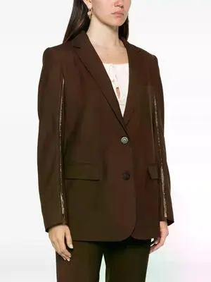 Fabiana Filippi Bead-embellished Single-breasted Blazer