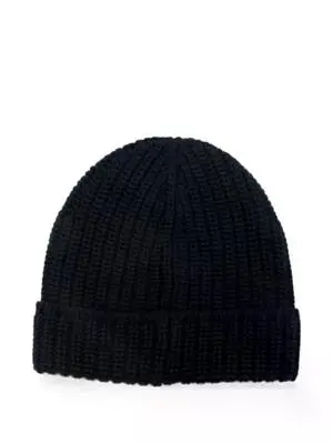 GRAN SASSO Ribbed-knit Wool Beanie Hat - Blue