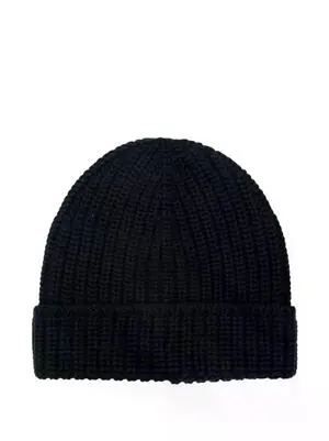GRAN SASSO Ribbed-knit Wool Beanie Hat - Blue