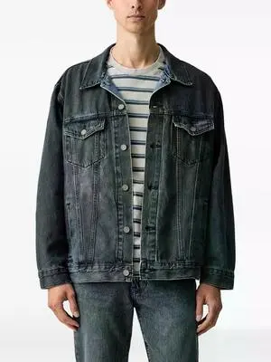 LEVI'S Relaxed Trucker Faded Denim Jacket - Grey