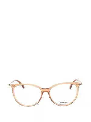 Max Mara Round-frame Glasses - Neutrals