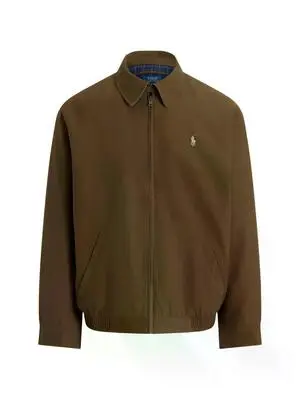 Polo Ralph Lauren Logo-embroidered Elasticated-hem Jacket - Brown