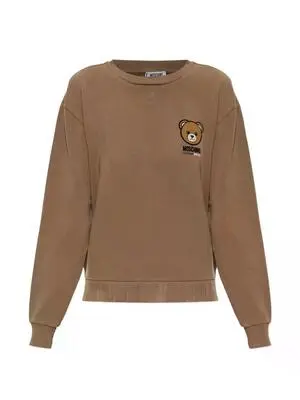 Moschino Teddy Bear-patch Sweatshirt - Brown