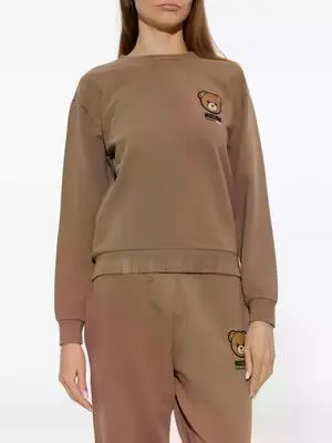 Moschino Teddy Bear-patch Sweatshirt - Brown