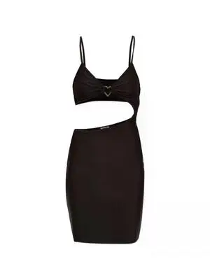 Moschino Heart-appliqué Cut-out Mini Dress