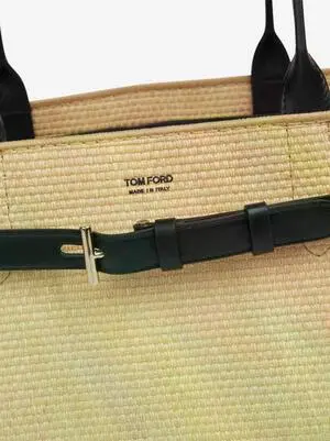 TOM FORD Audrey Buckled Tote Bag - Neutrals
