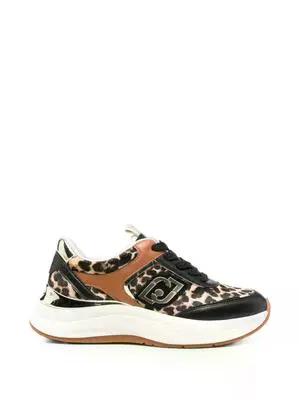 Liu Jo Leopard-print Panelled Sneakers - Brown