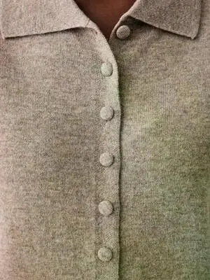 VICOLO Button-up Collared Cardigan