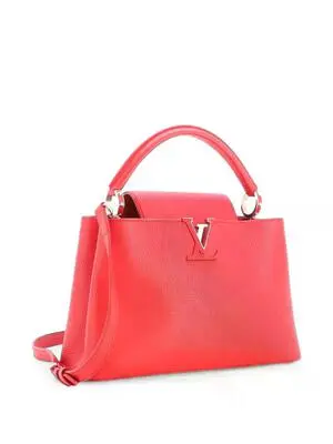 LOUIS VUITTON Capucines Bag Leather Pm Satchel