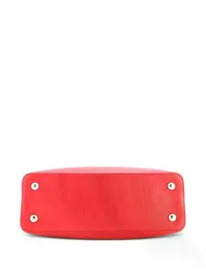 LOUIS VUITTON Capucines Bag Leather Pm Satchel - Red