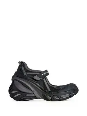 Balenciaga Hydra Touch-strap Mesh Mary Jane Sneakers - Black